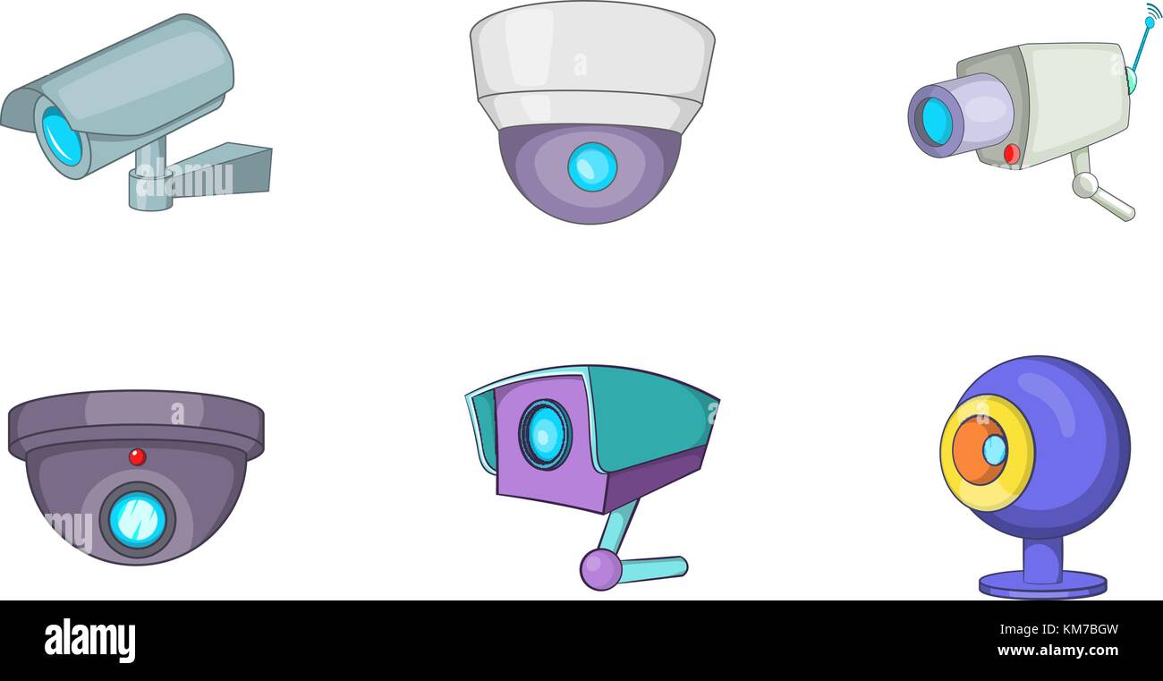 Illustration cartoon cctv security camera hi-res stock photography and ...