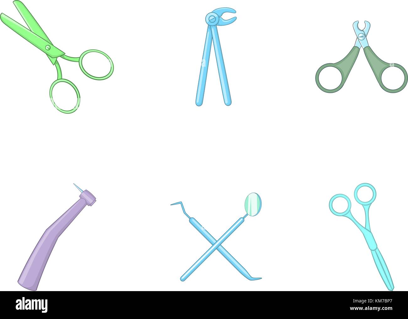 Medical tools icon set, cartoon style Stock Vector Image & Art - Alamy