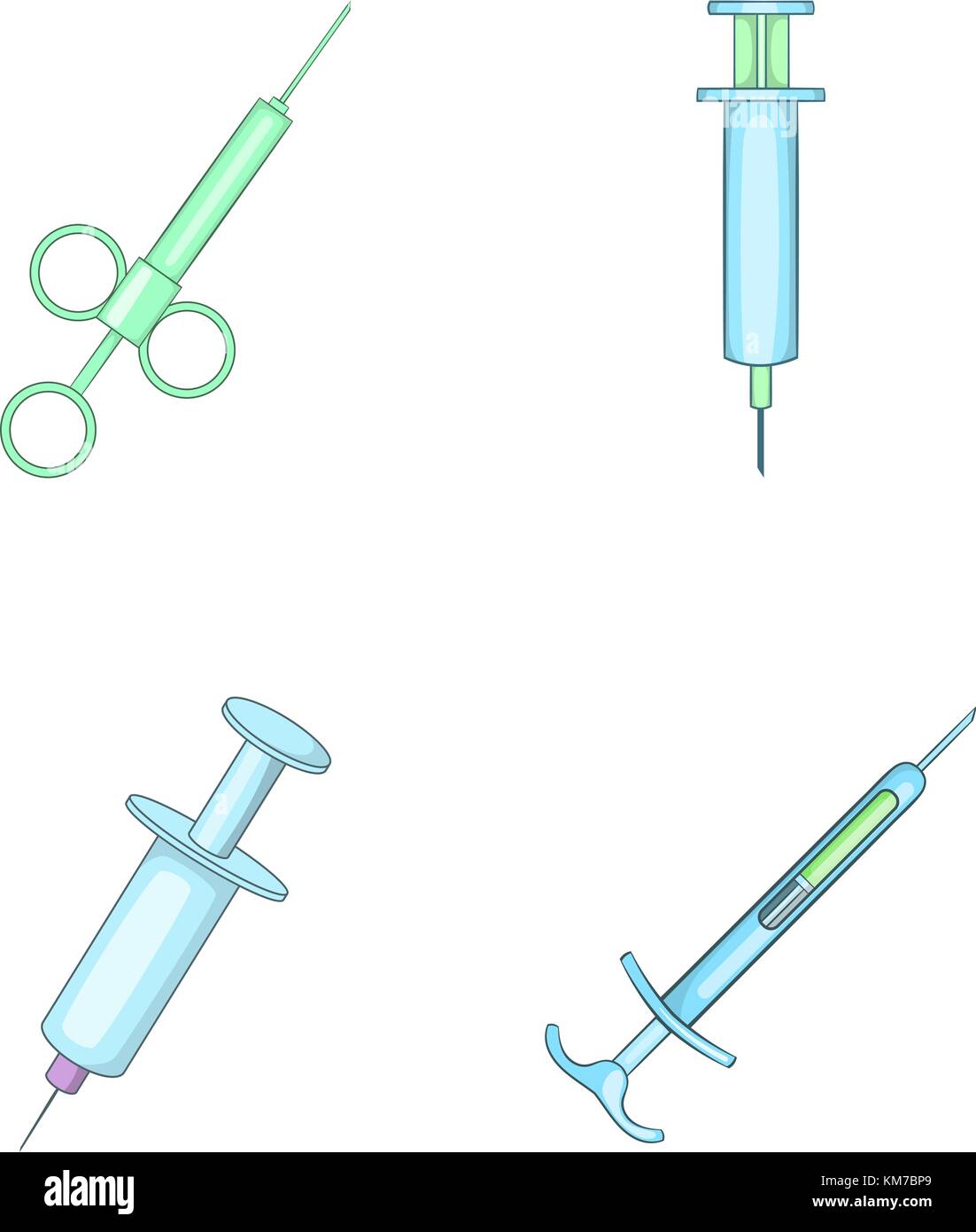 Syringe icon set, cartoon style Stock Vector Image & Art - Alamy