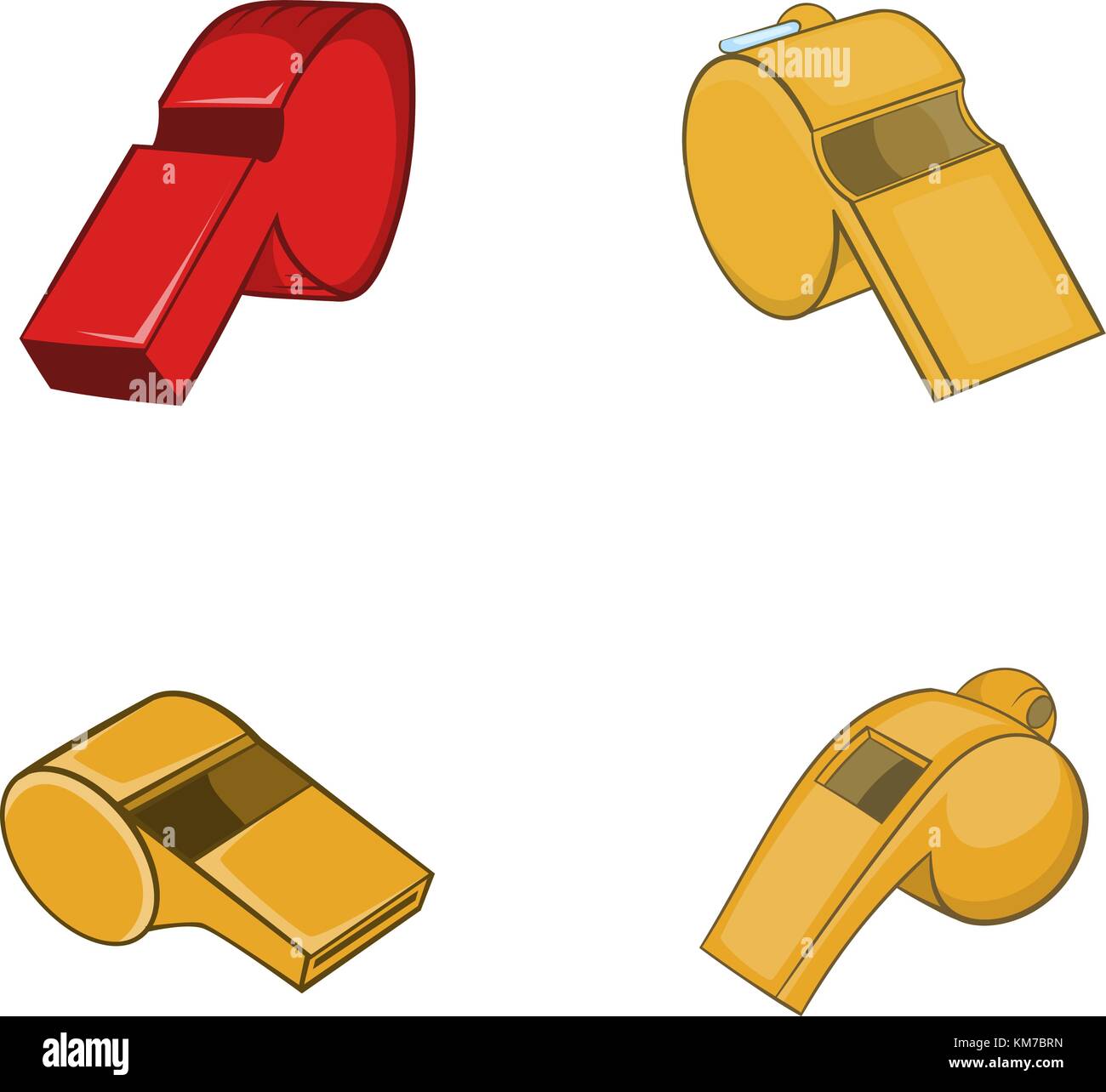 Whistle icon cartoon black Cut Out Stock Images & Pictures - Alamy