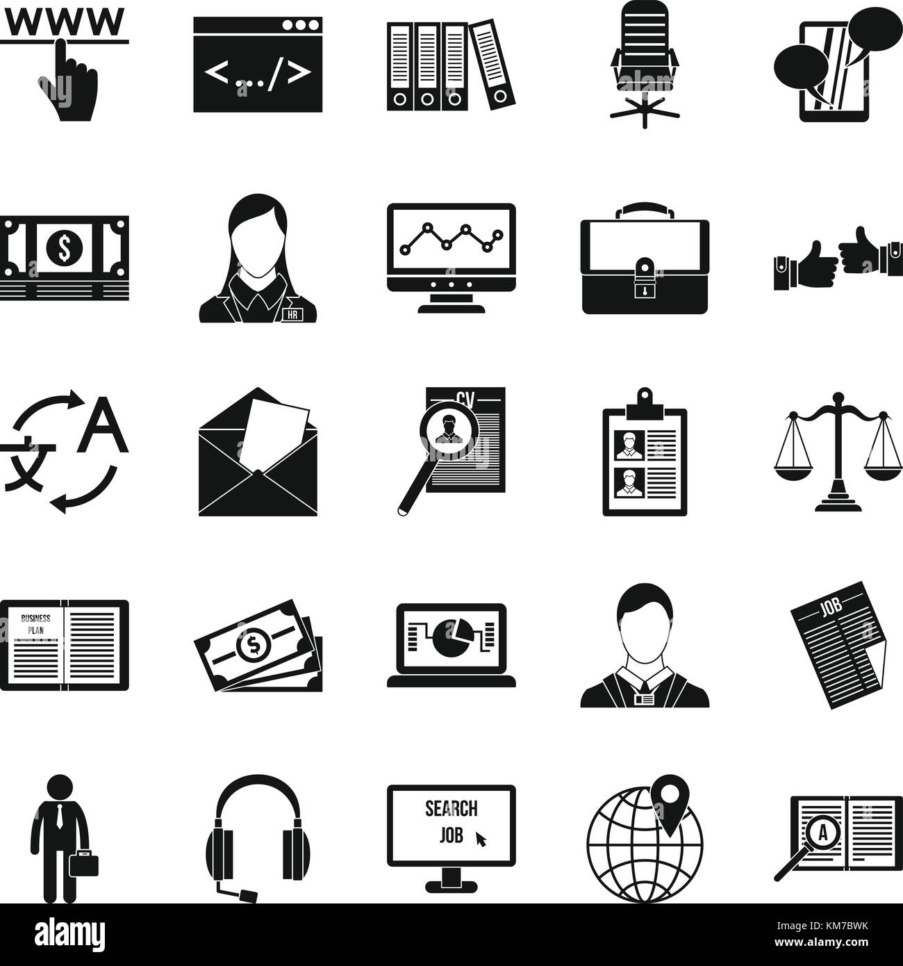 Satisfaction icons set, simple style Stock Vector Image & Art - Alamy