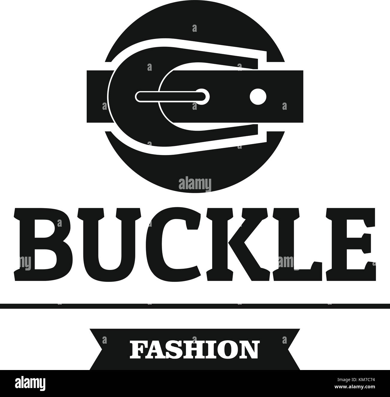Buckle garment logo, simple black style Stock Vector Image & Art - Alamy