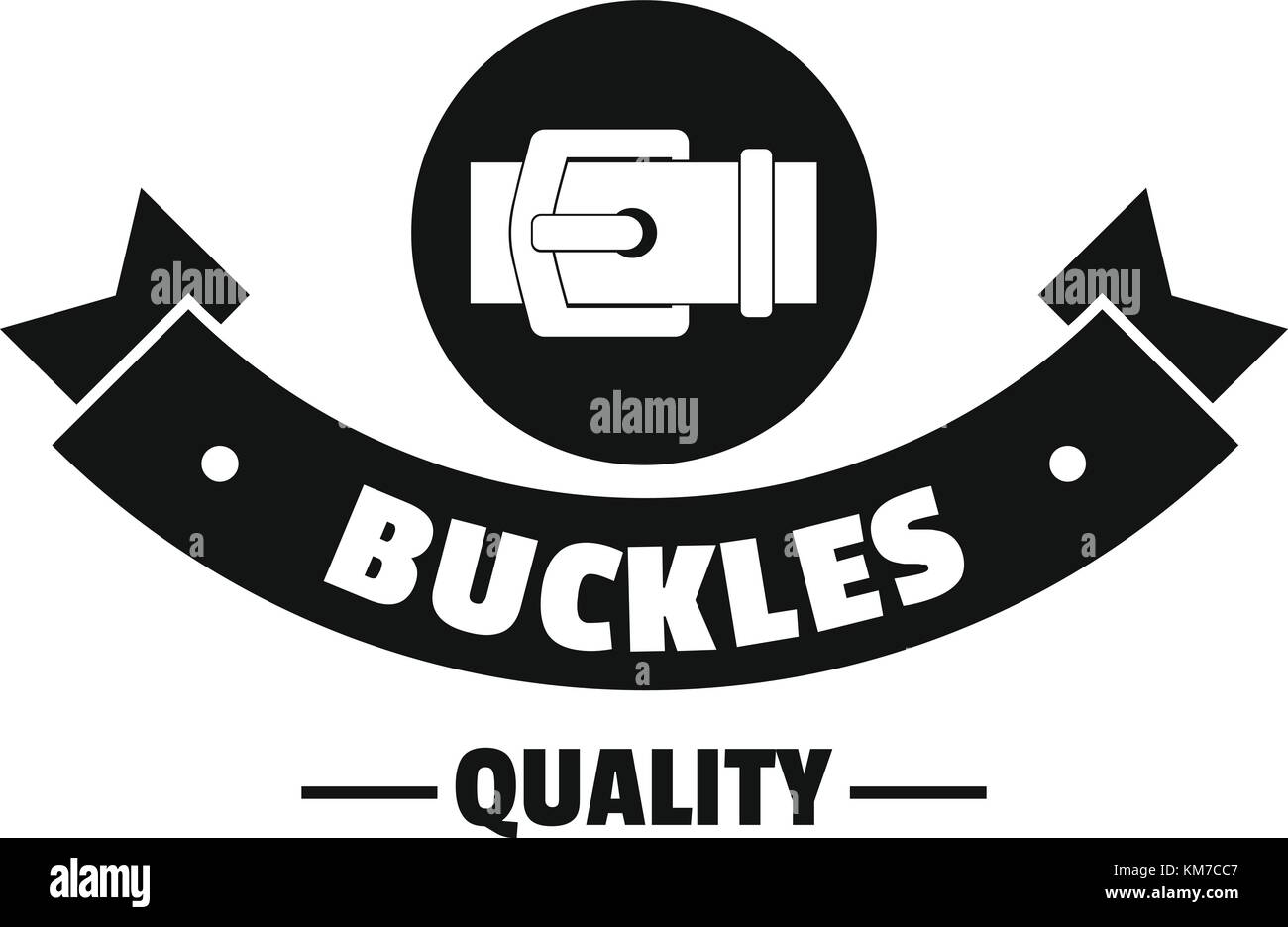 Buckle strap logo, simple black style Stock Vector Image & Art - Alamy