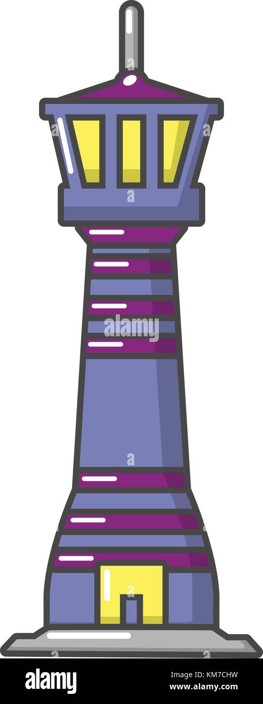 Tall lighthouse icon, cartoon style Stock Vector Image & Art - Alamy
