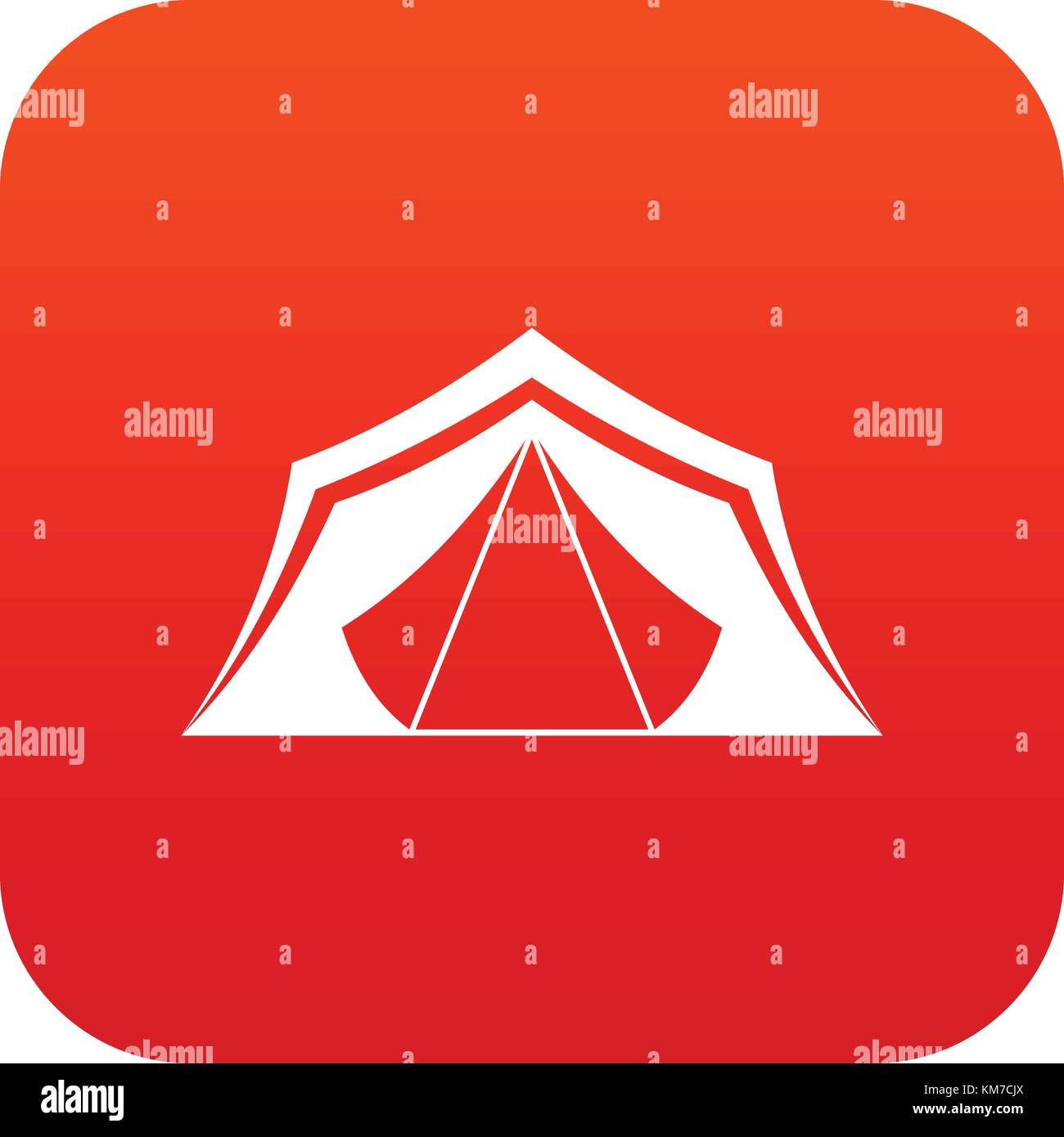 Tent icon digital red Stock Vector Image & Art - Alamy