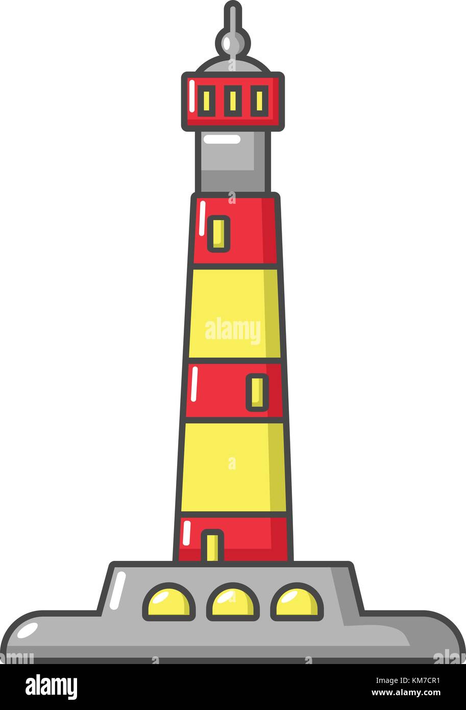 Ocean lighthouse icon, cartoon style Stock Vector Image & Art - Alamy