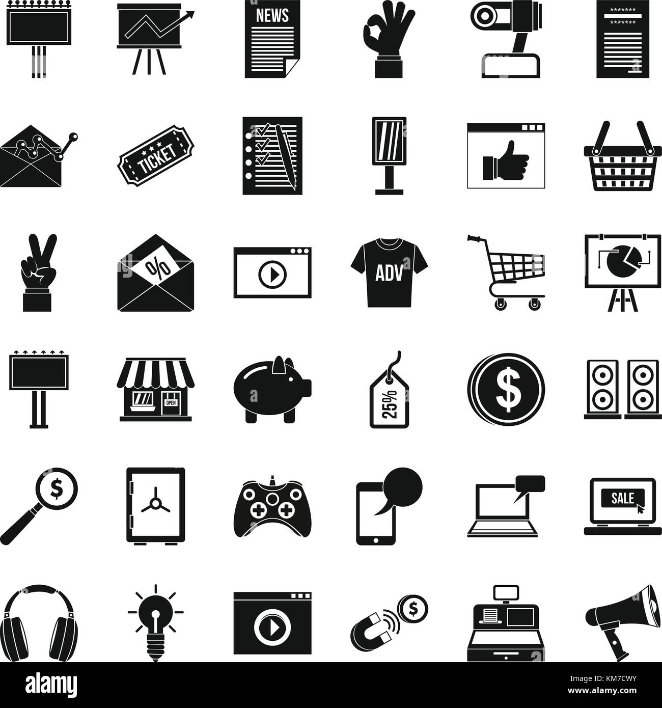 Website icons set, simple style Stock Vector Image & Art - Alamy