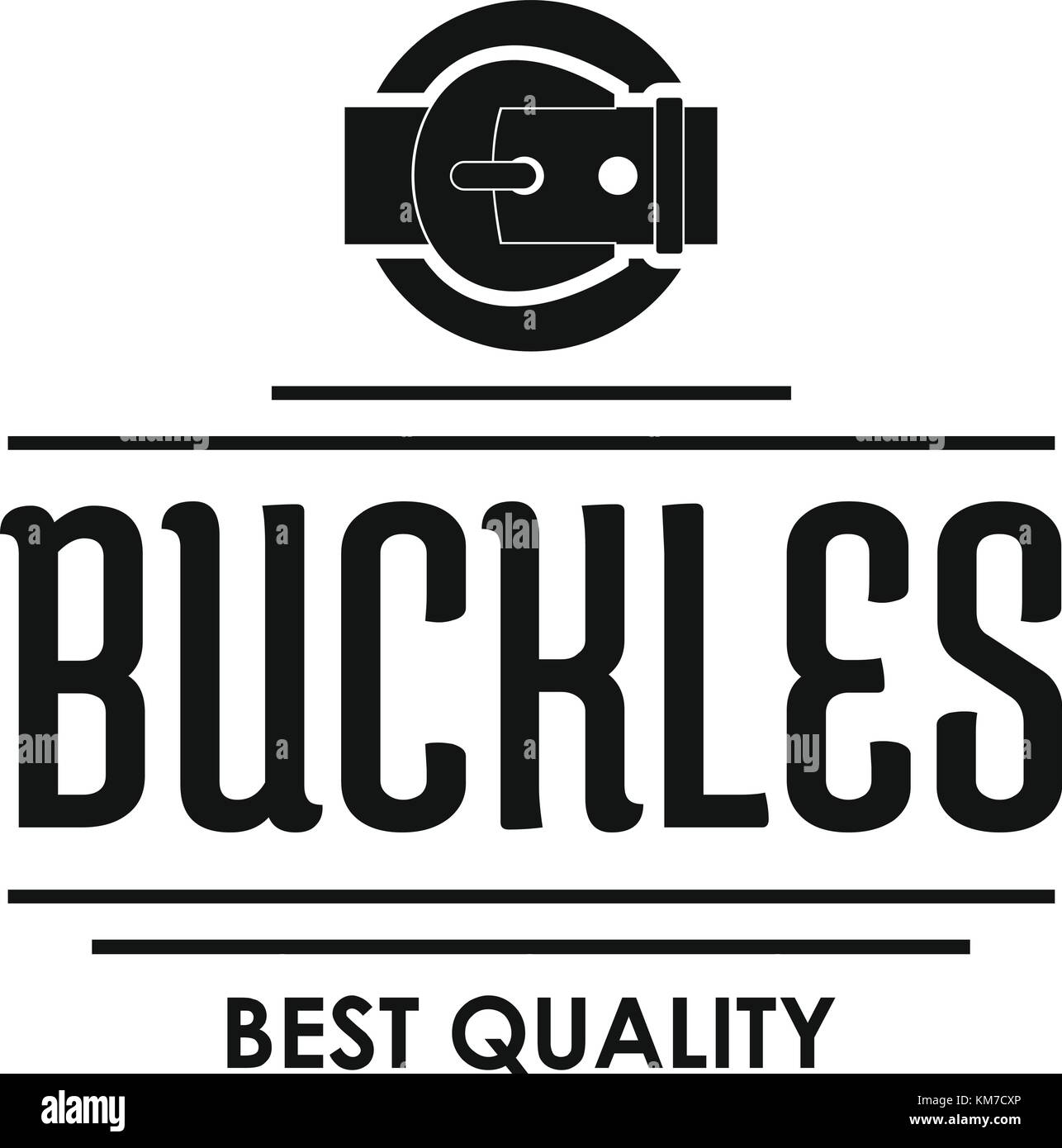Buckle quality logo, simple black style Stock Vector Image & Art - Alamy