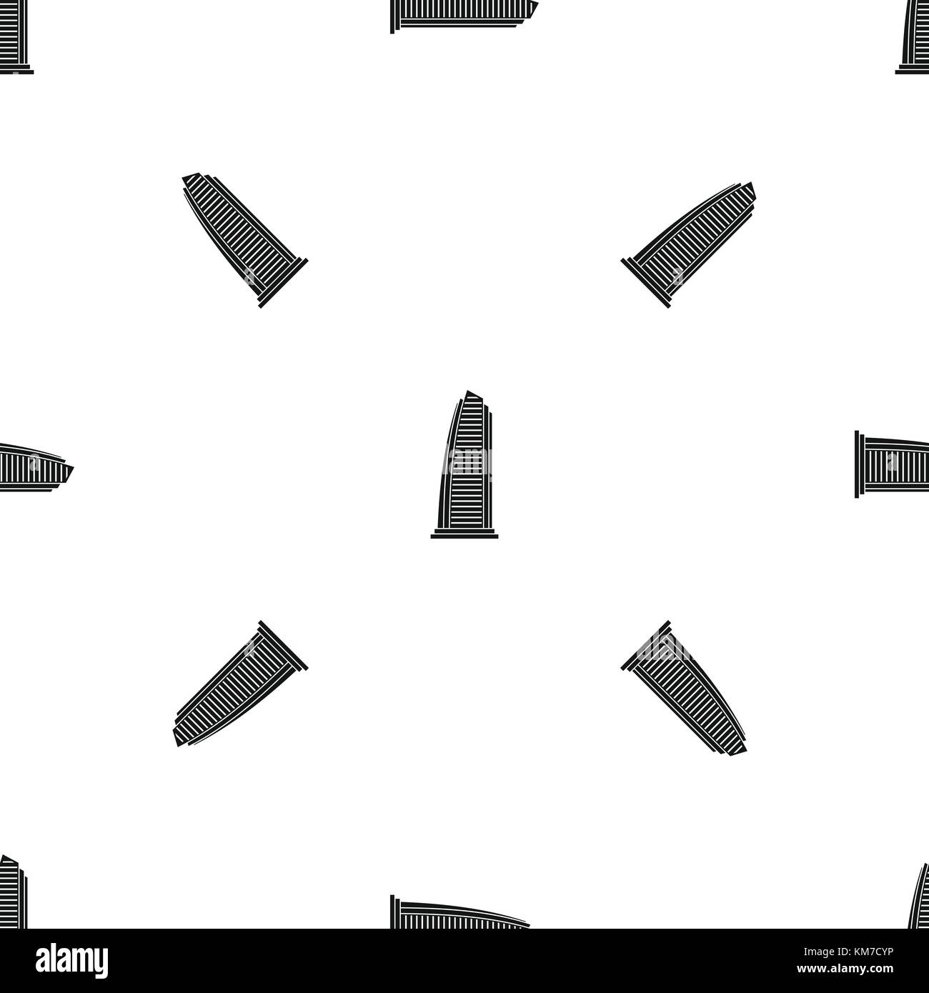 Skyscraper pattern seamless black Stock Vector Image & Art - Alamy