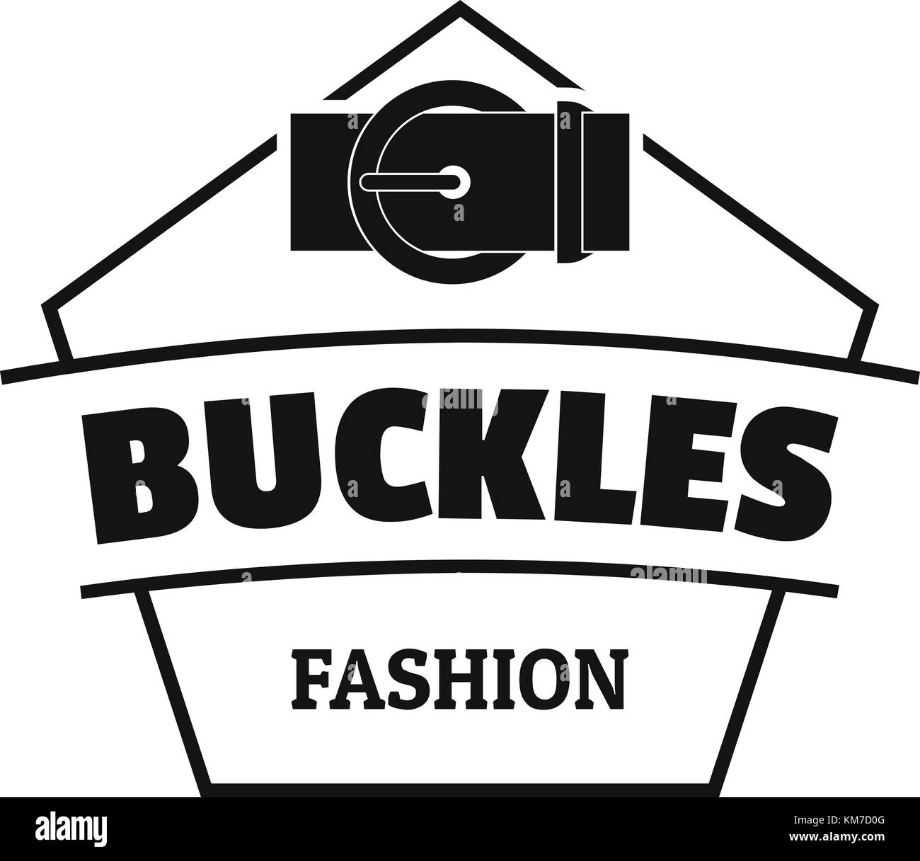 Buckle clothing logo, simple black style Stock Vector Image & Art - Alamy