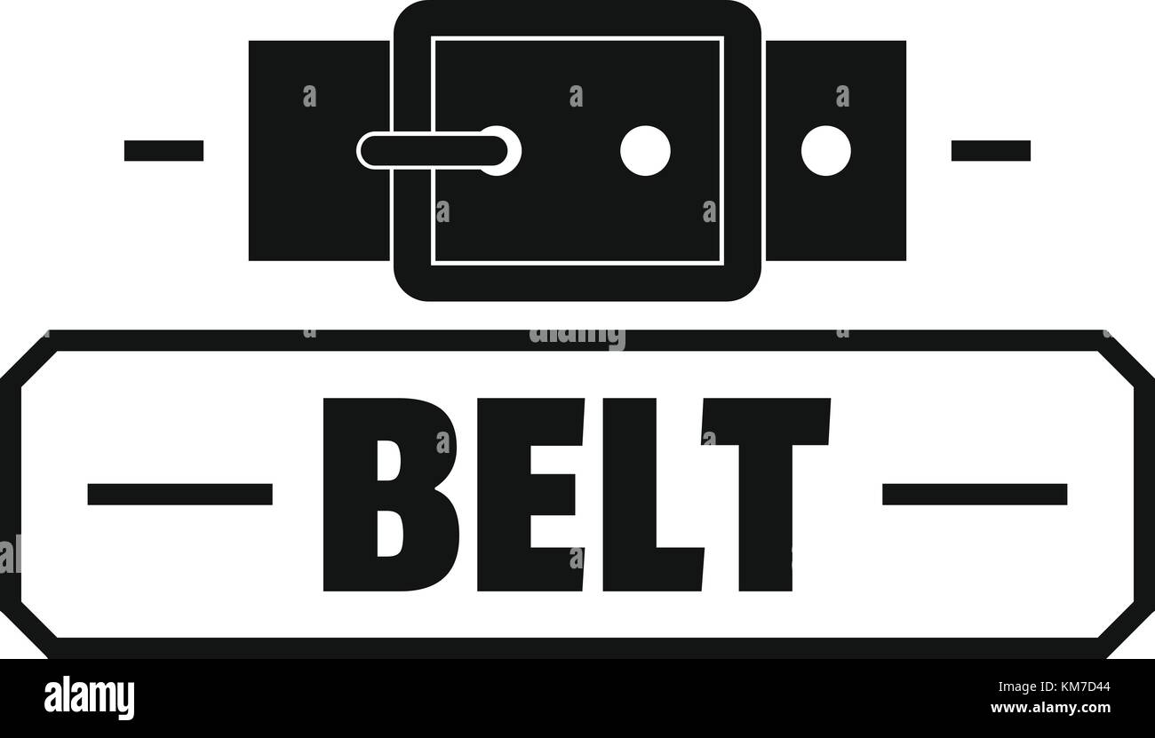 Belt fashion logo, simple black style Stock Vector Image & Art - Alamy
