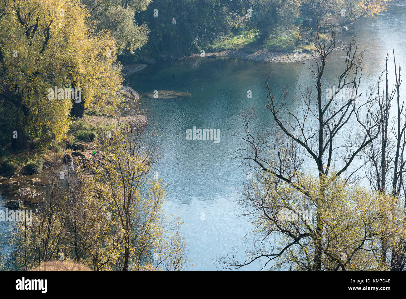 views of River Adda in Trezzo area Stock Photo - Alamy
