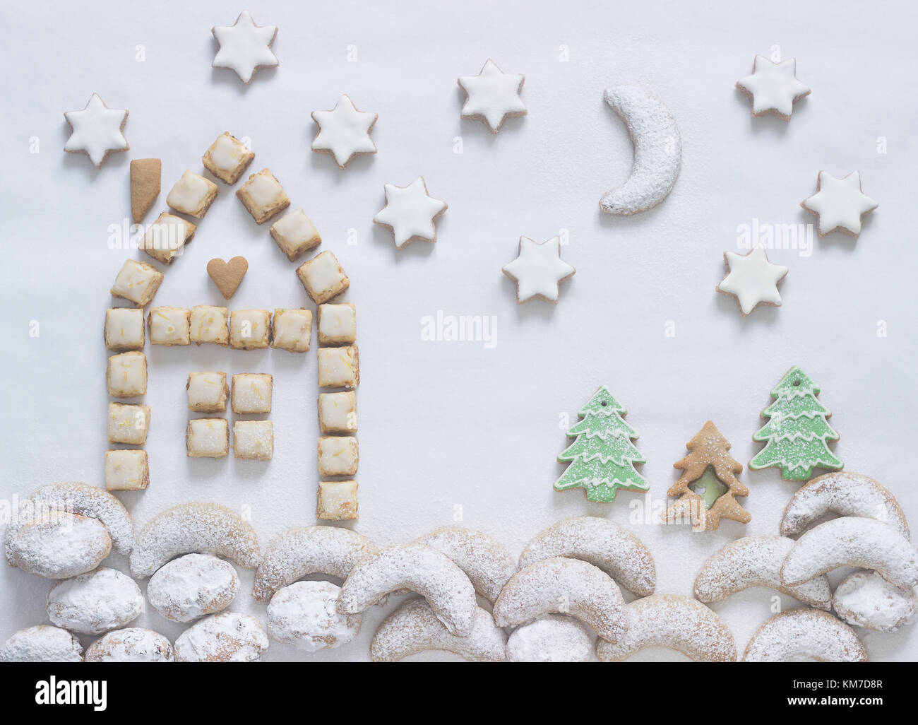 Gingerbread spruce cookies christmas hi-res stock photography and ...