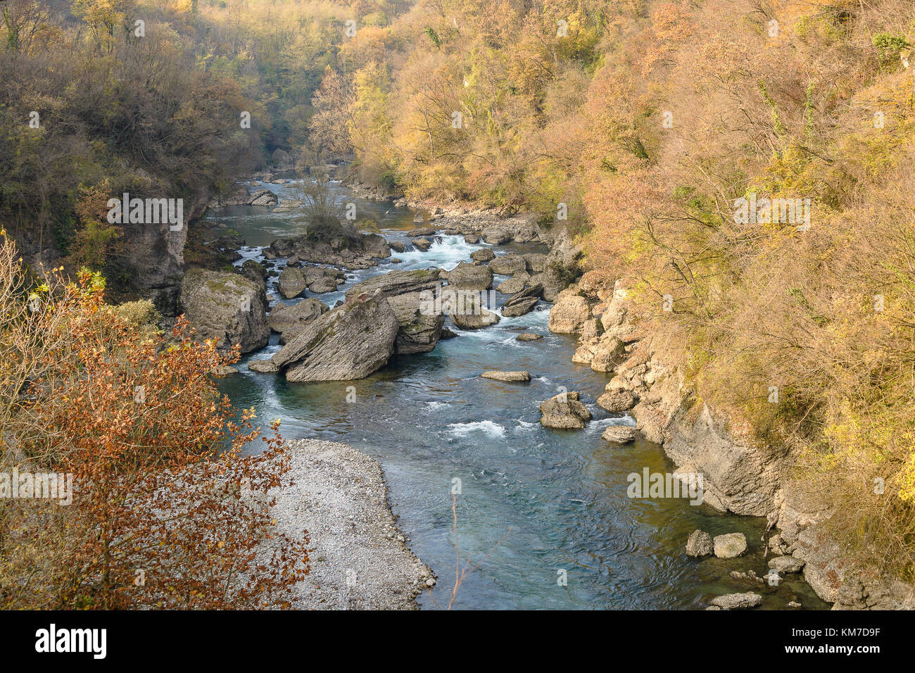 views of River Adda from a rocky beach Stock Photo - Alamy