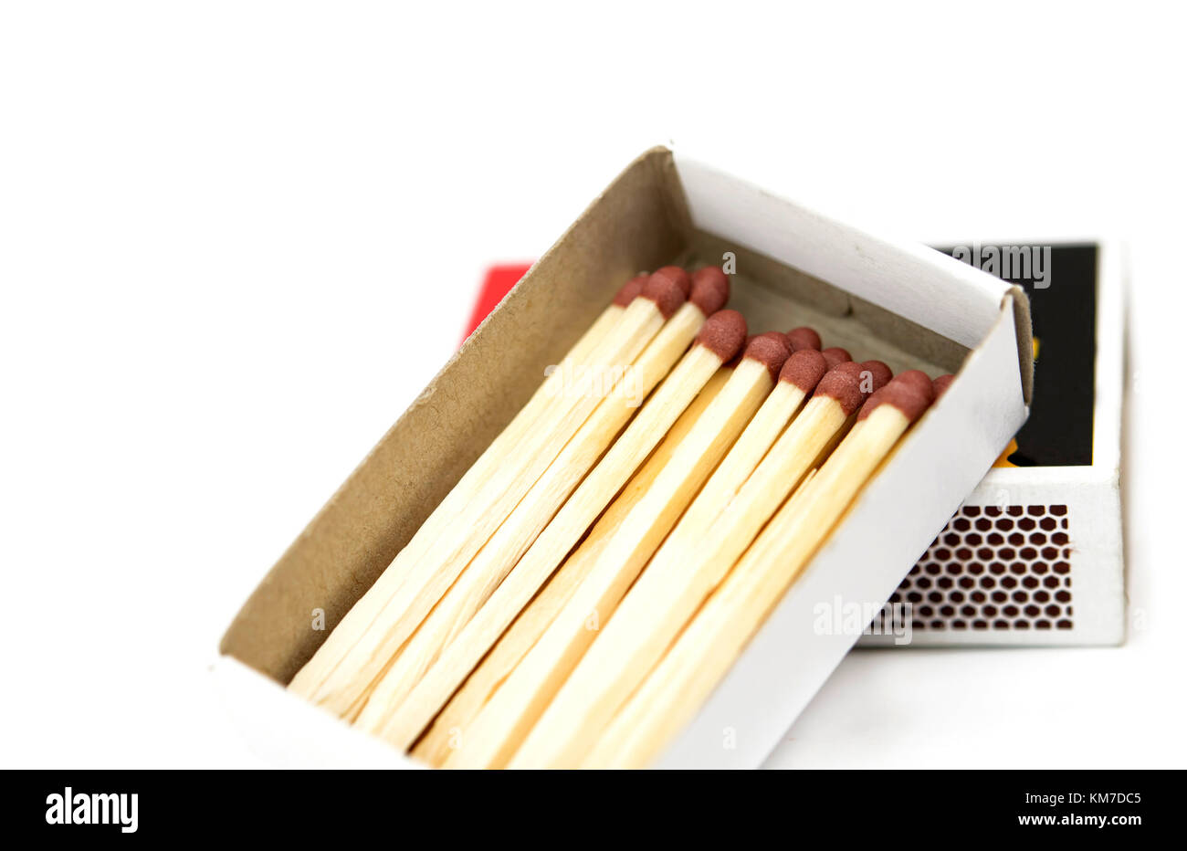 box of matches on a white background. Isolated Stock Photo - Alamy