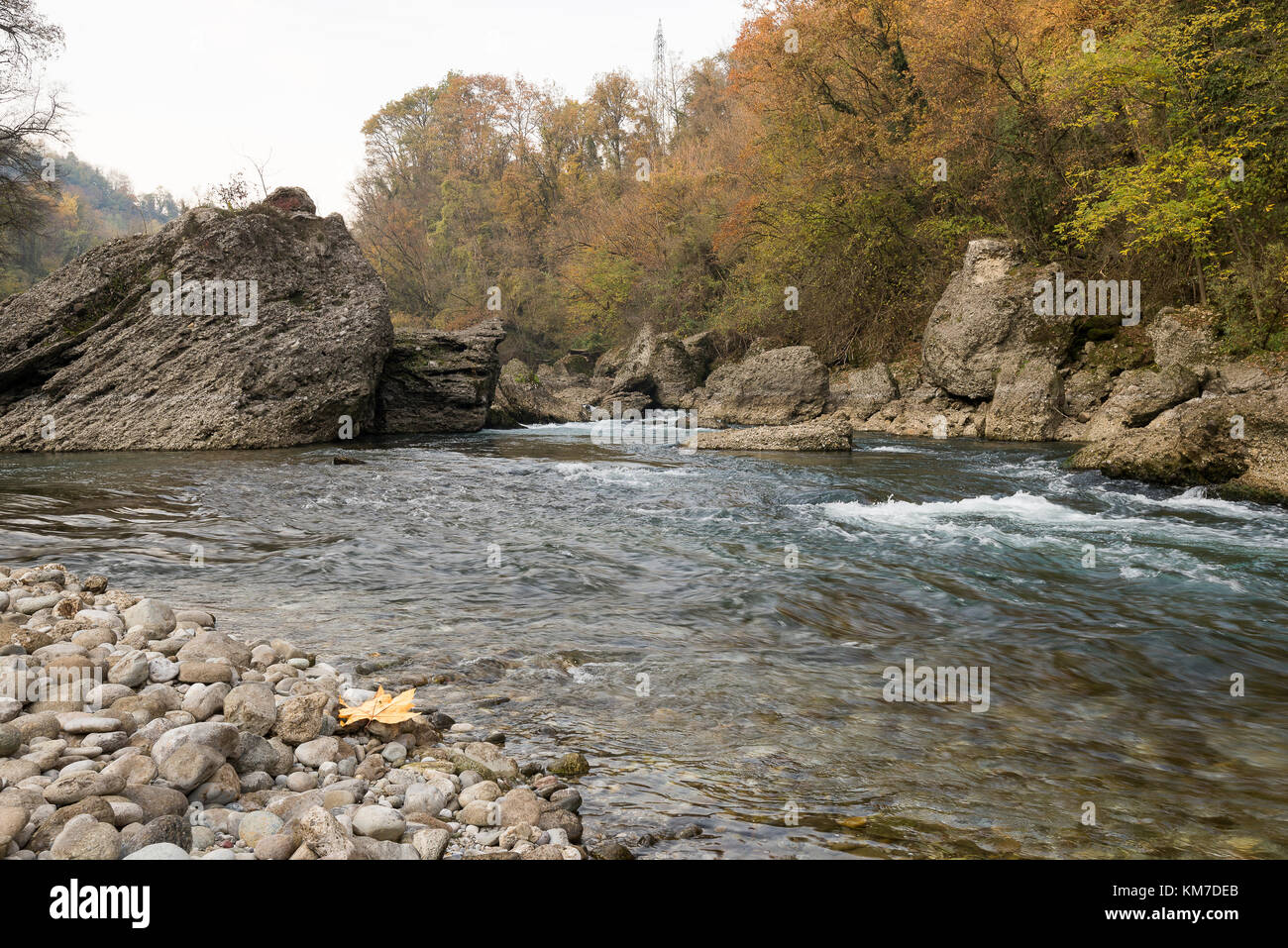views of River Adda from a rocky beach Stock Photo - Alamy