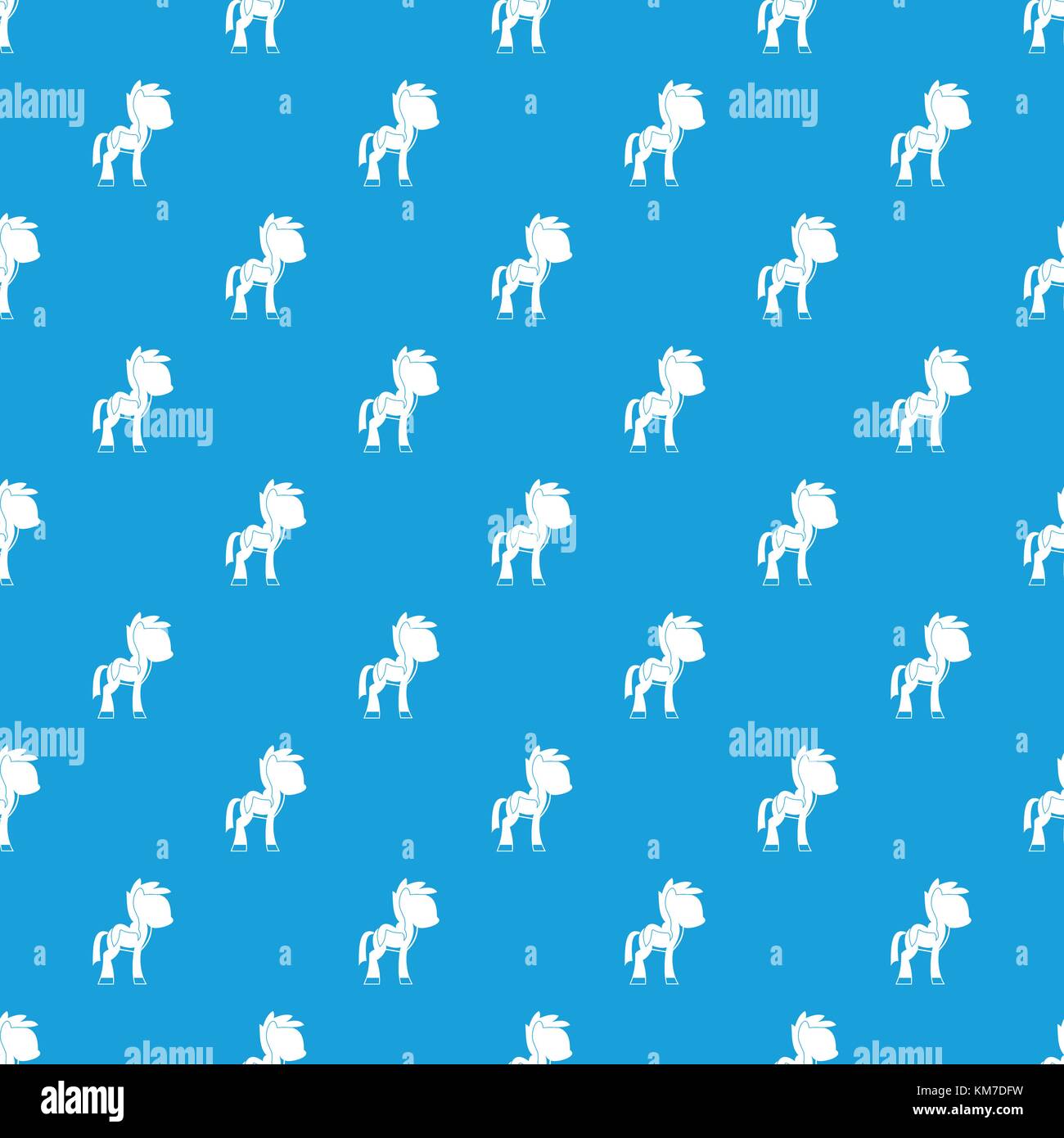 Little pony pattern seamless blue Stock Vector Image & Art - Alamy