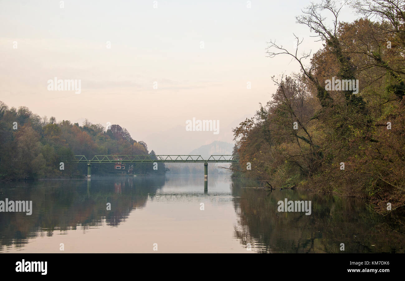 Adda River views in an autumnal afternoon Stock Photo - Alamy