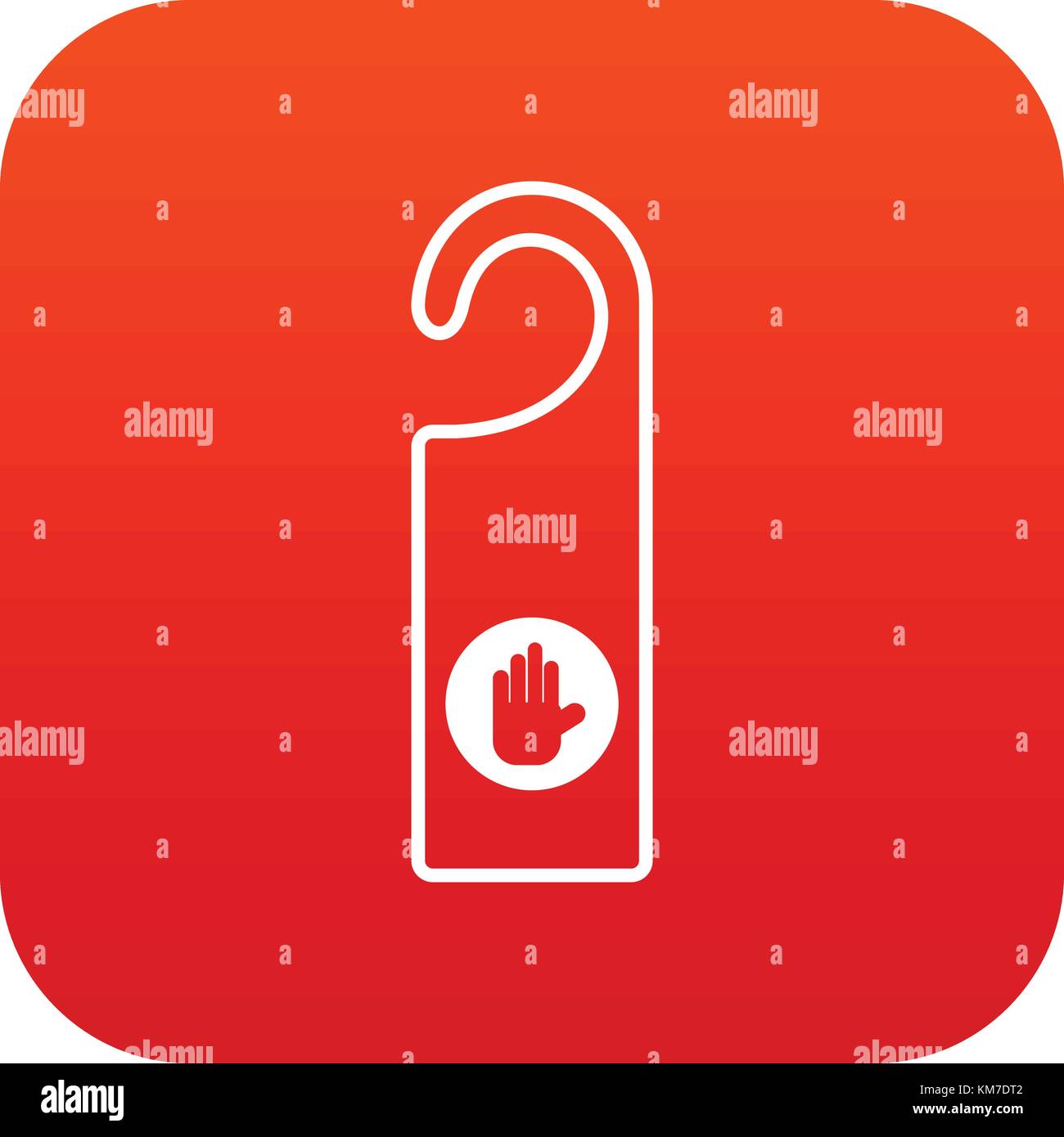 Do Not Disturb Sign Icon Digital Red Stock Vector Image And Art Alamy