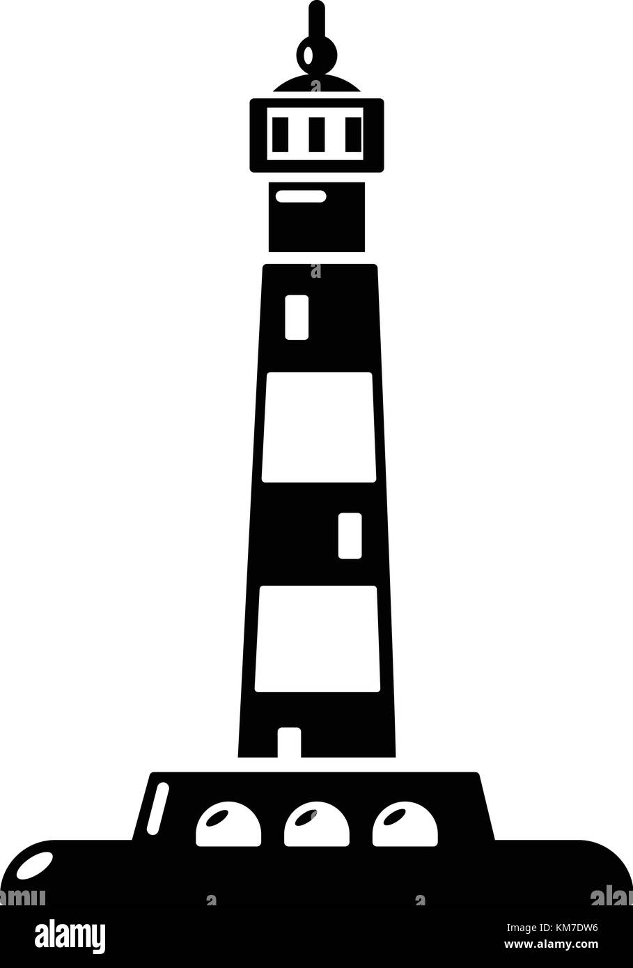 Ocean lighthouse icon, simple style Stock Vector Image & Art - Alamy