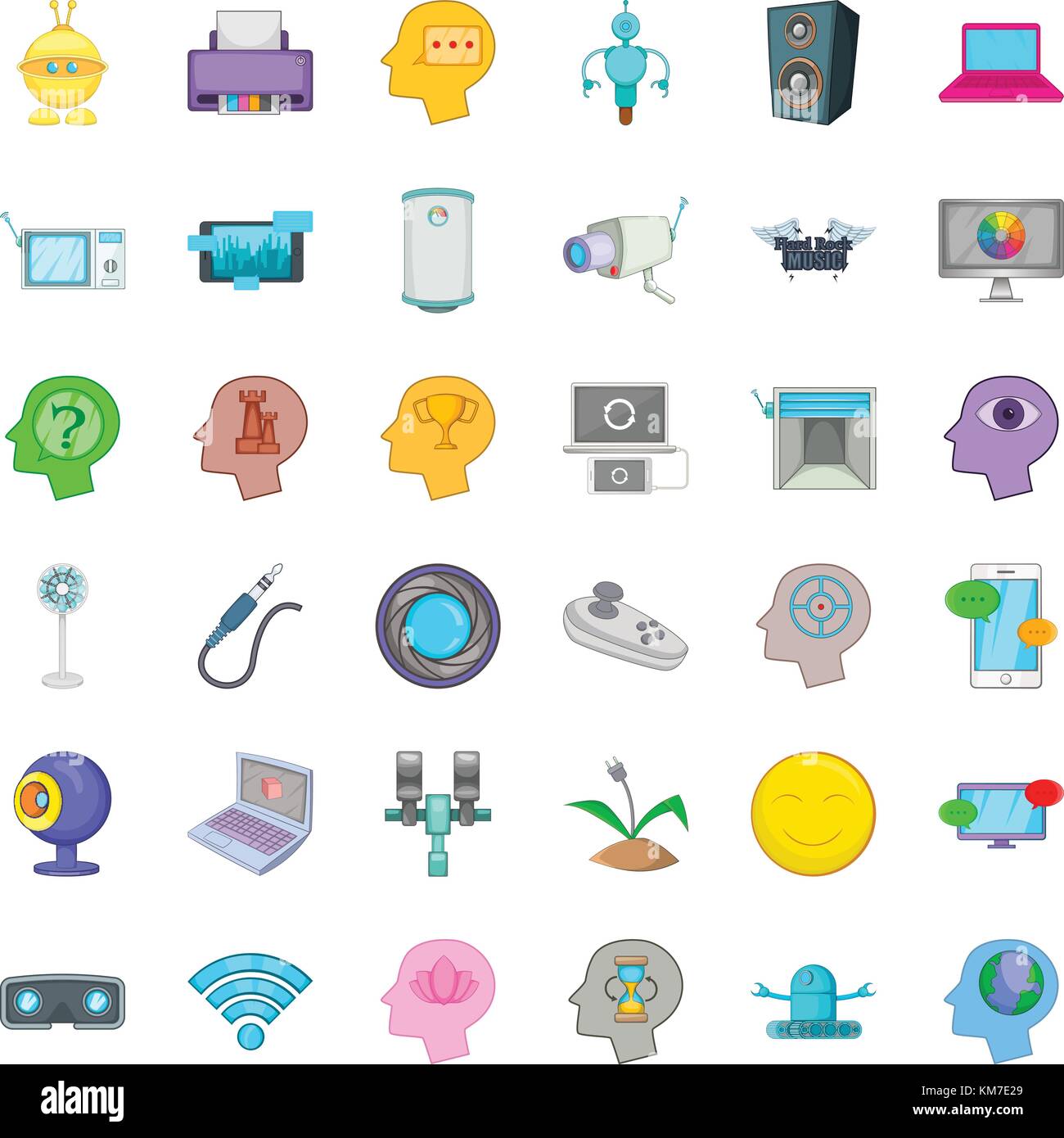 Support thing icons set, cartoon style Stock Vector Image & Art - Alamy