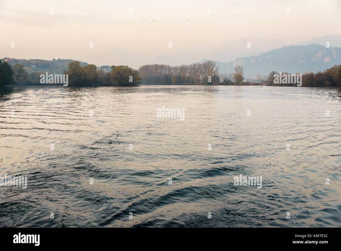 Adda River views in an autumnal afternoon Stock Photo - Alamy