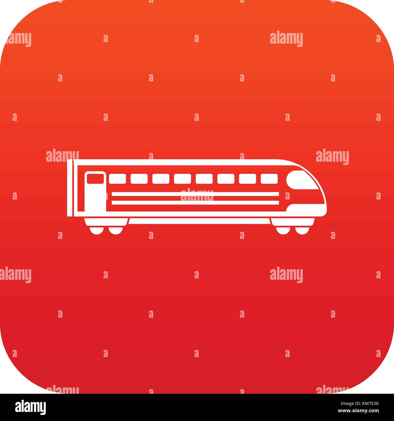 Train icon digital red Stock Vector Image & Art - Alamy