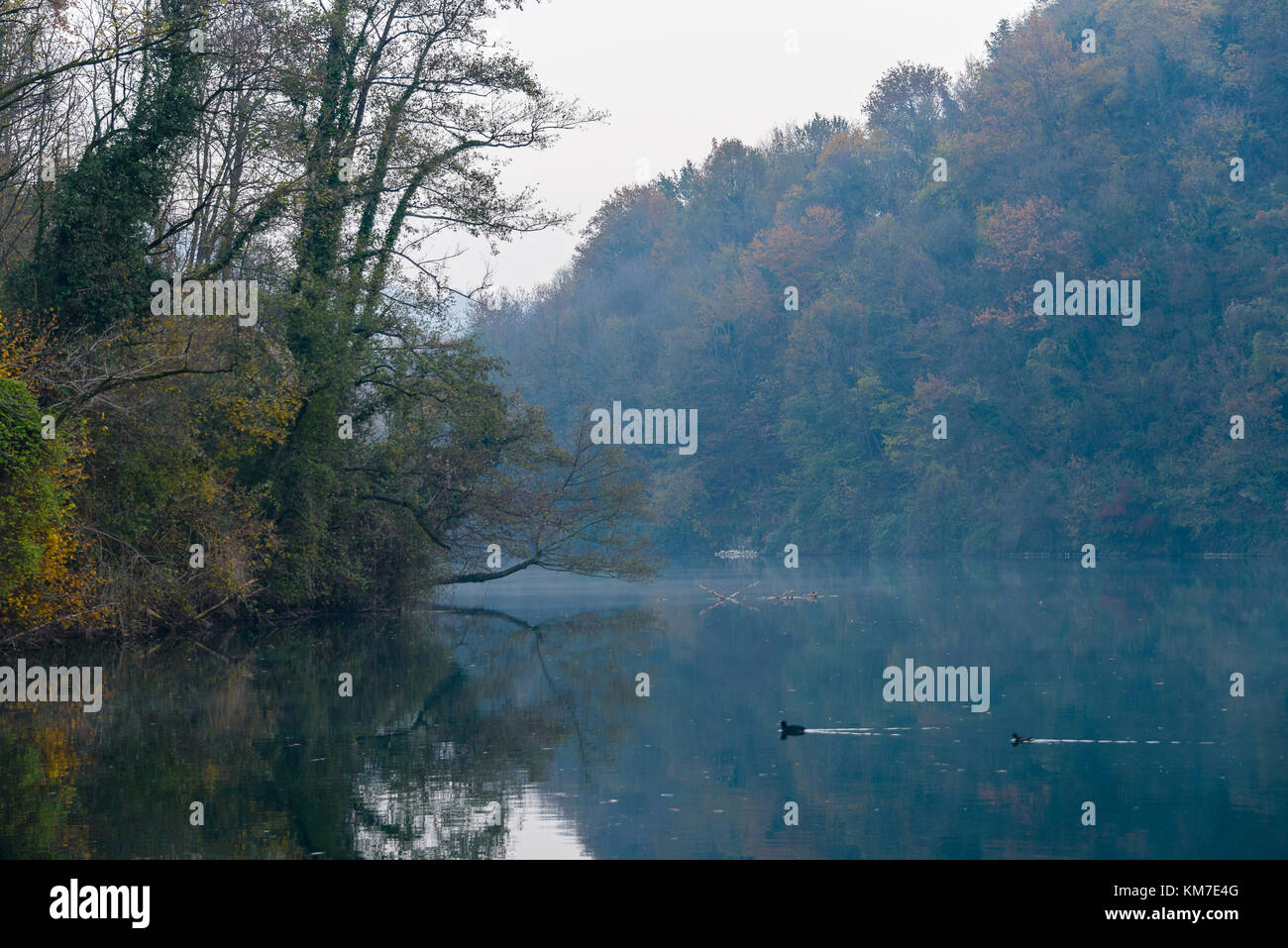 Adda River views in an autumnal afternoon Stock Photo - Alamy