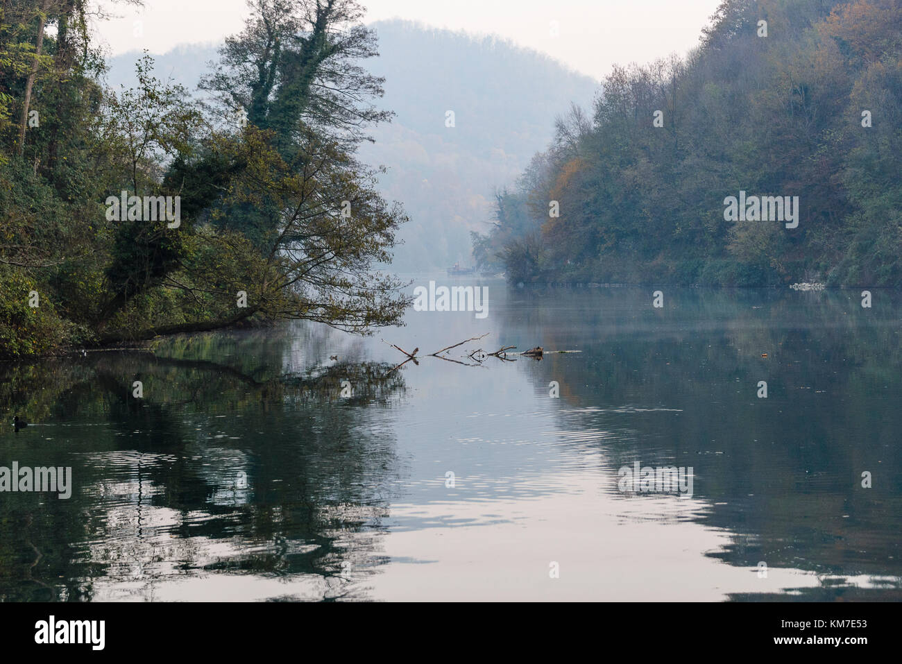 Adda River views in an autumnal afternoon Stock Photo - Alamy