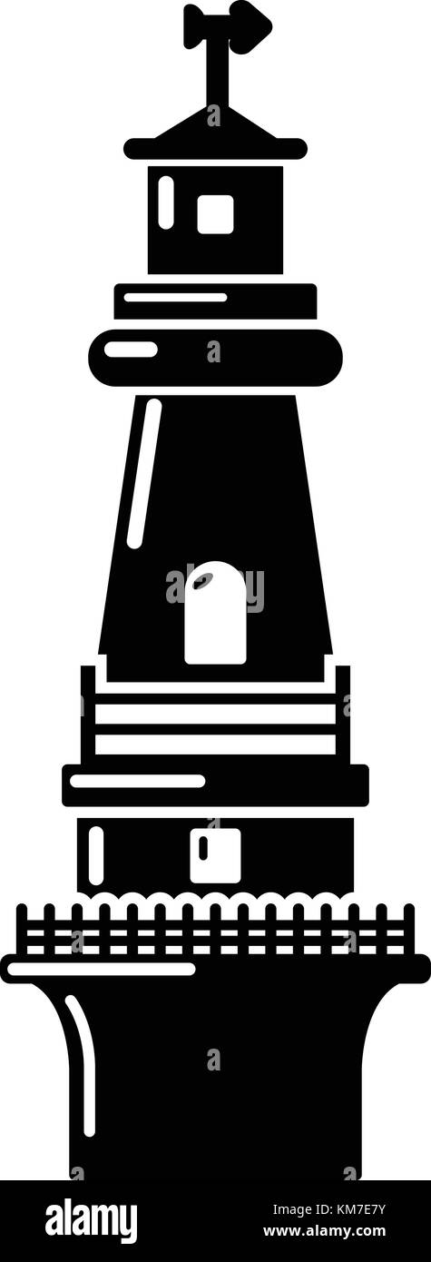 Sea beacon icon, simple style Stock Vector Image & Art - Alamy