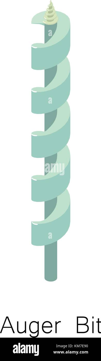 Auger bit icon, isometric 3d style Stock Vector Image & Art - Alamy