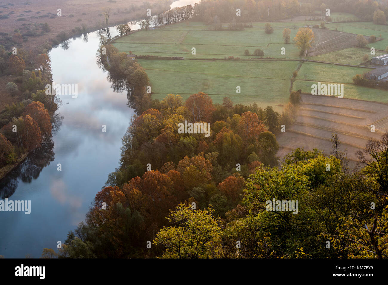 Fog in river adda hi-res stock photography and images - Alamy