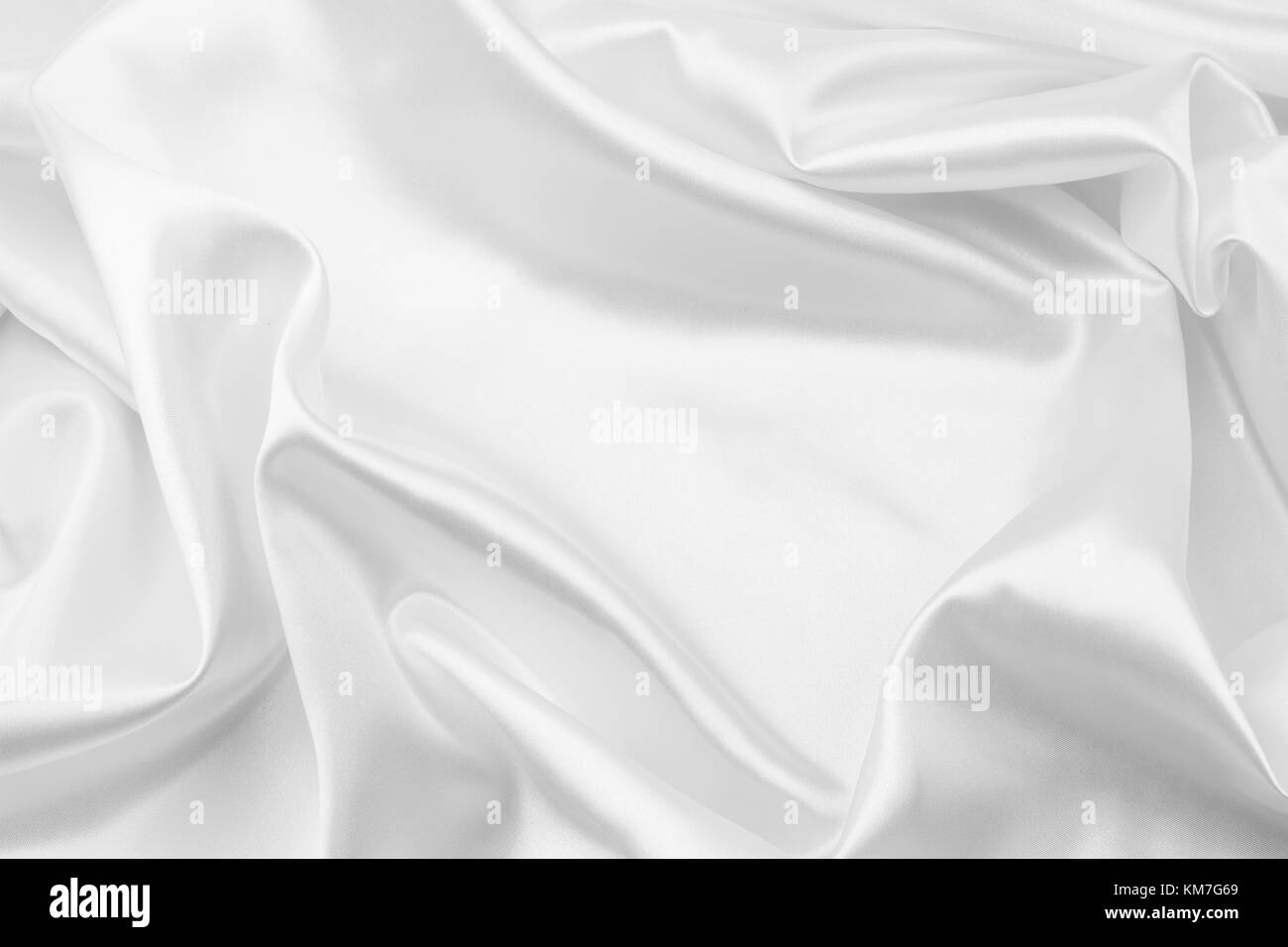Closeup of rippled white silk fabric Stock Photo - Alamy