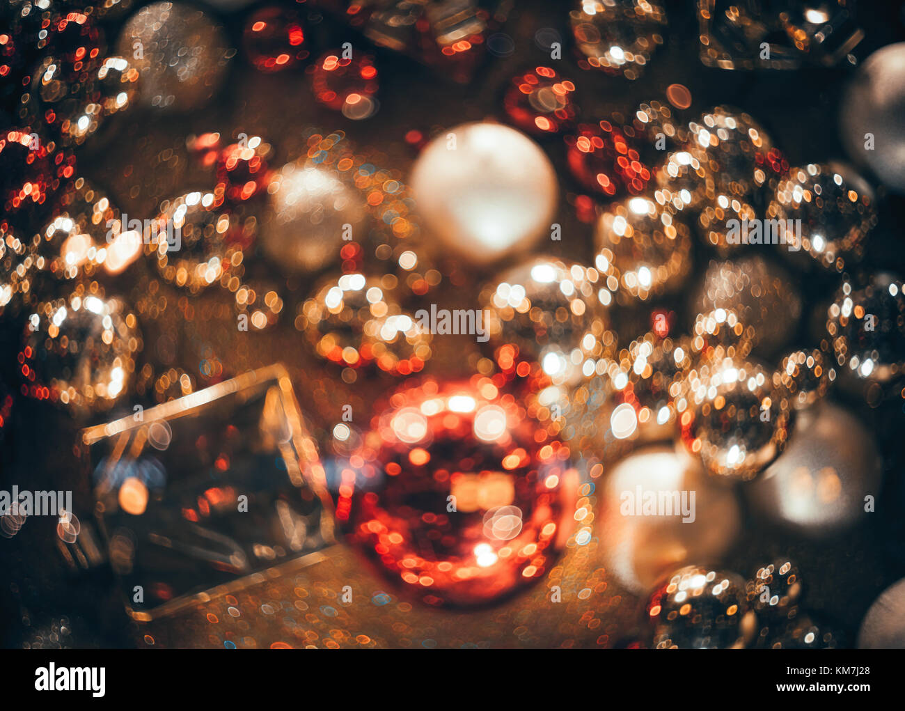 Bokeh. New Year bokeh background. Abstract background with colorful ...