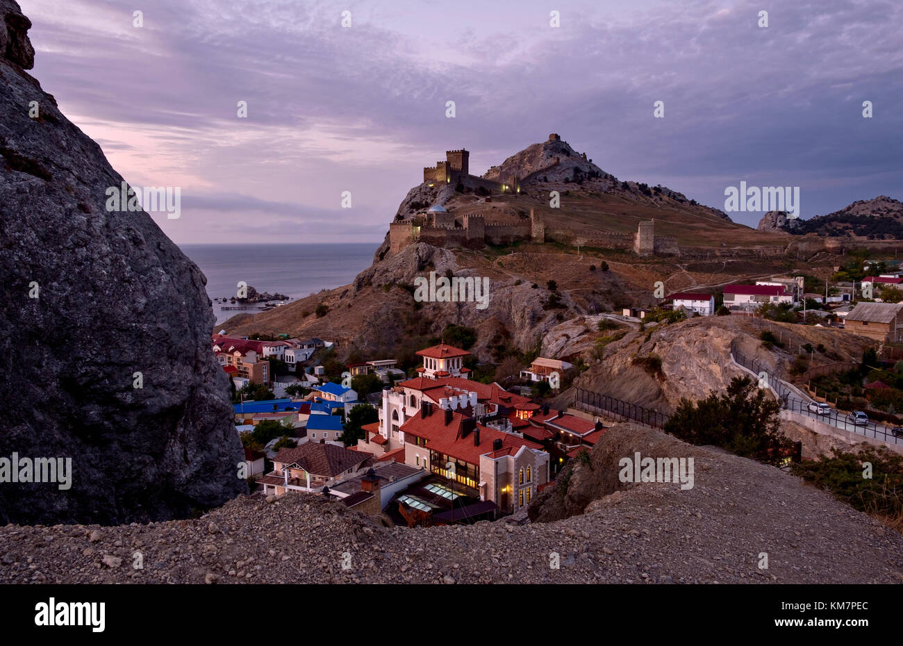 Ancient Sudak fortress, Crimea Stock Photo - Alamy