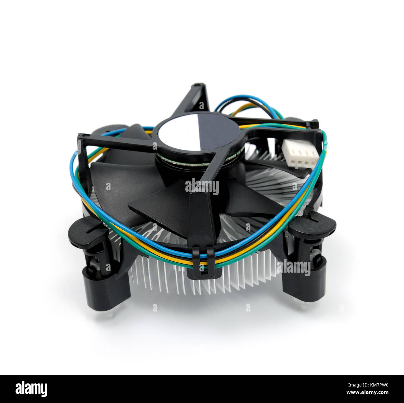 CPU cooler isolated on a white background Stock Photo - Alamy