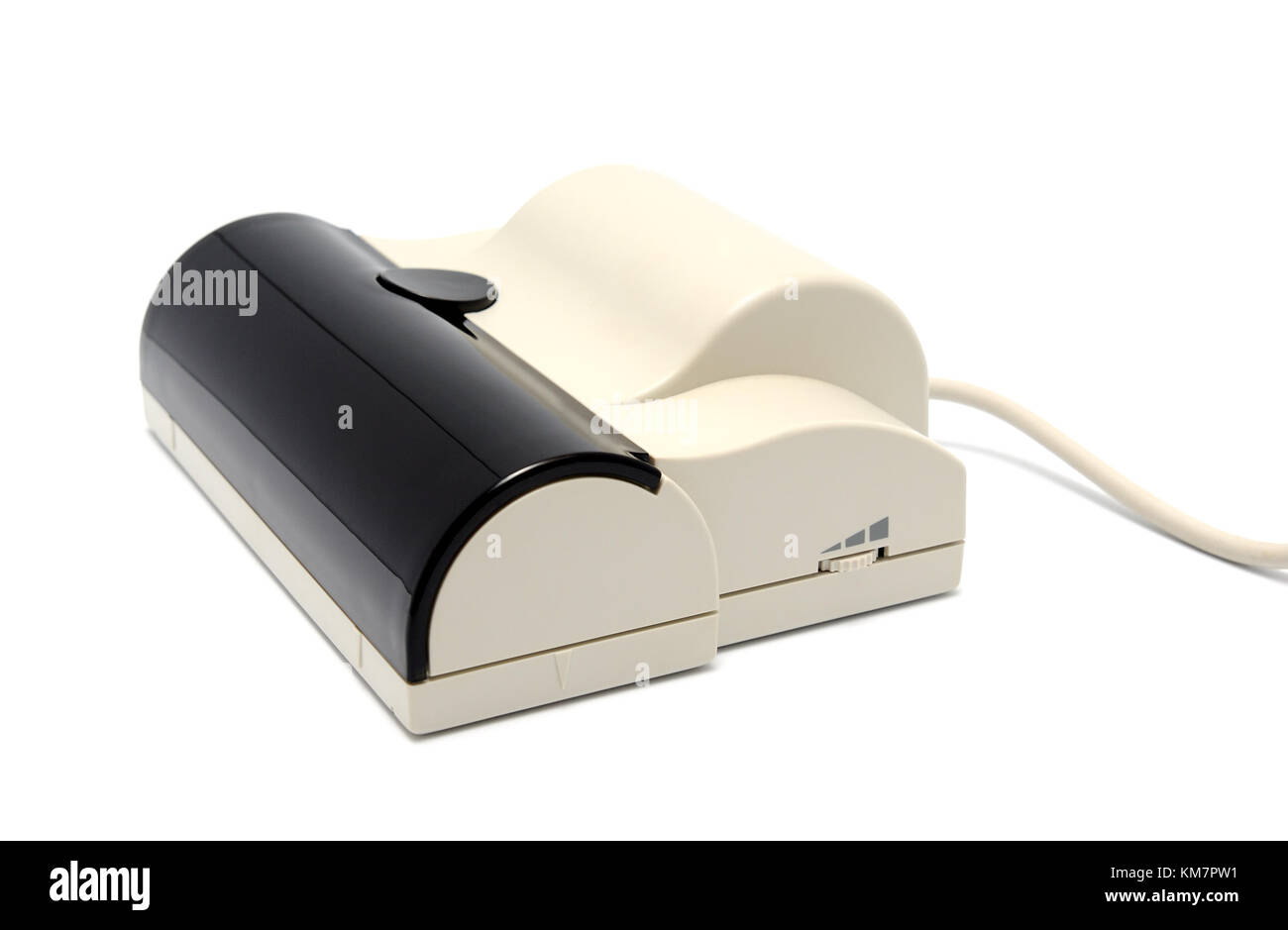 Portable handy scanner on a white background Stock Photo - Alamy