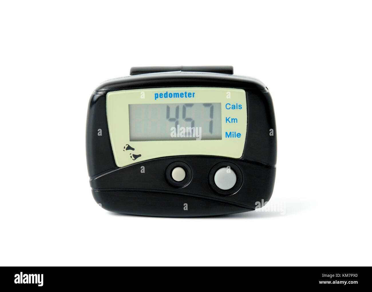 Digital Pedometer isolated on a white background Stock Photo - Alamy