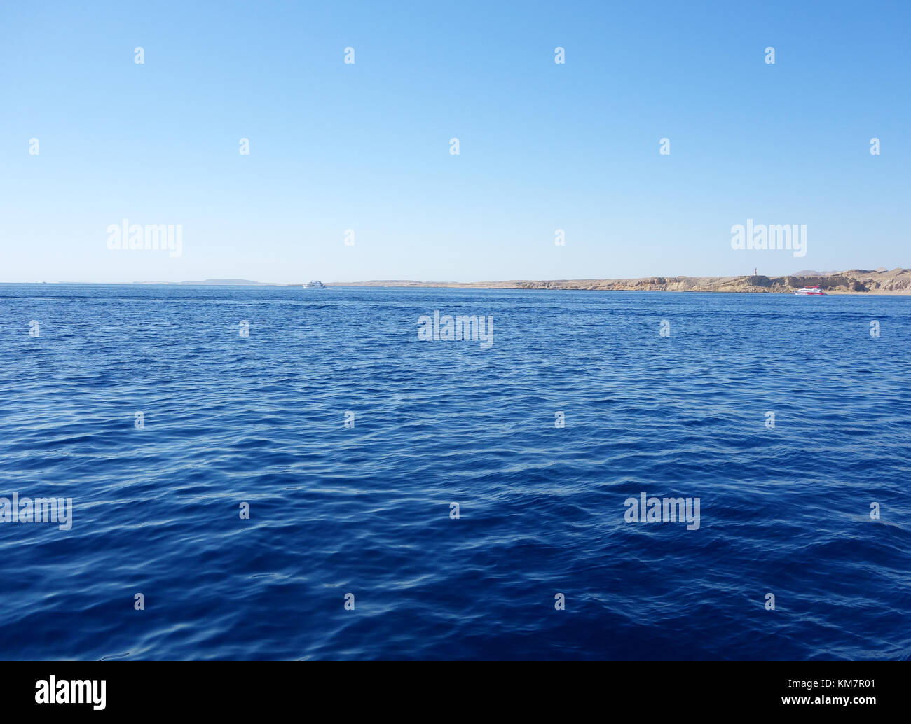 beautiful blue sea and sky Stock Photo - Alamy