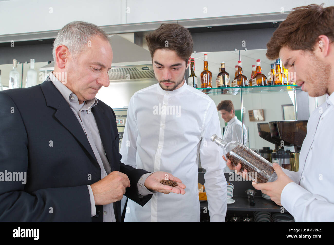 catering students and teacher learning their trade Stock Photo - Alamy
