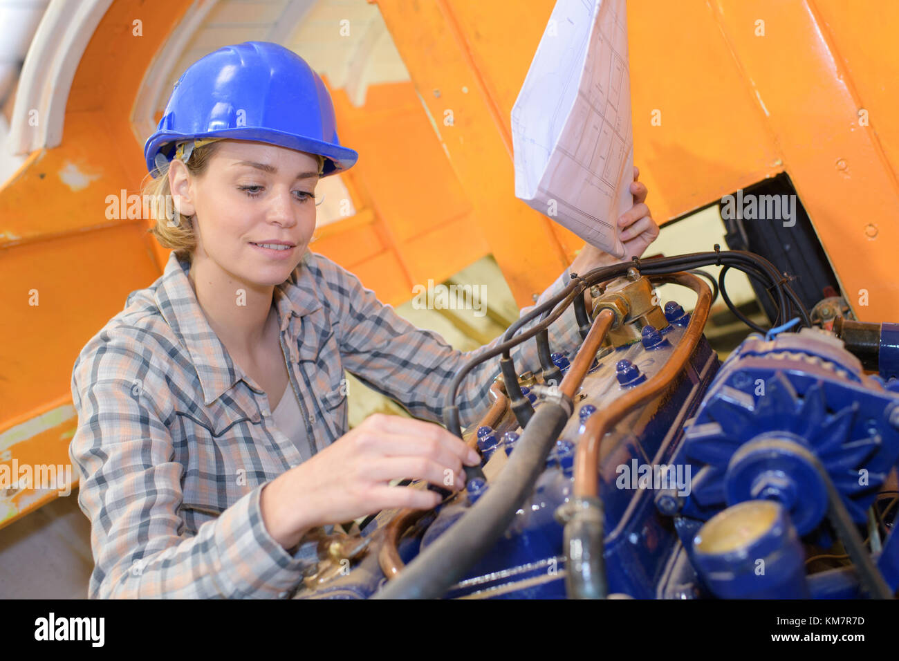 Female heavy equipment operator hi-res stock photography and images - Alamy