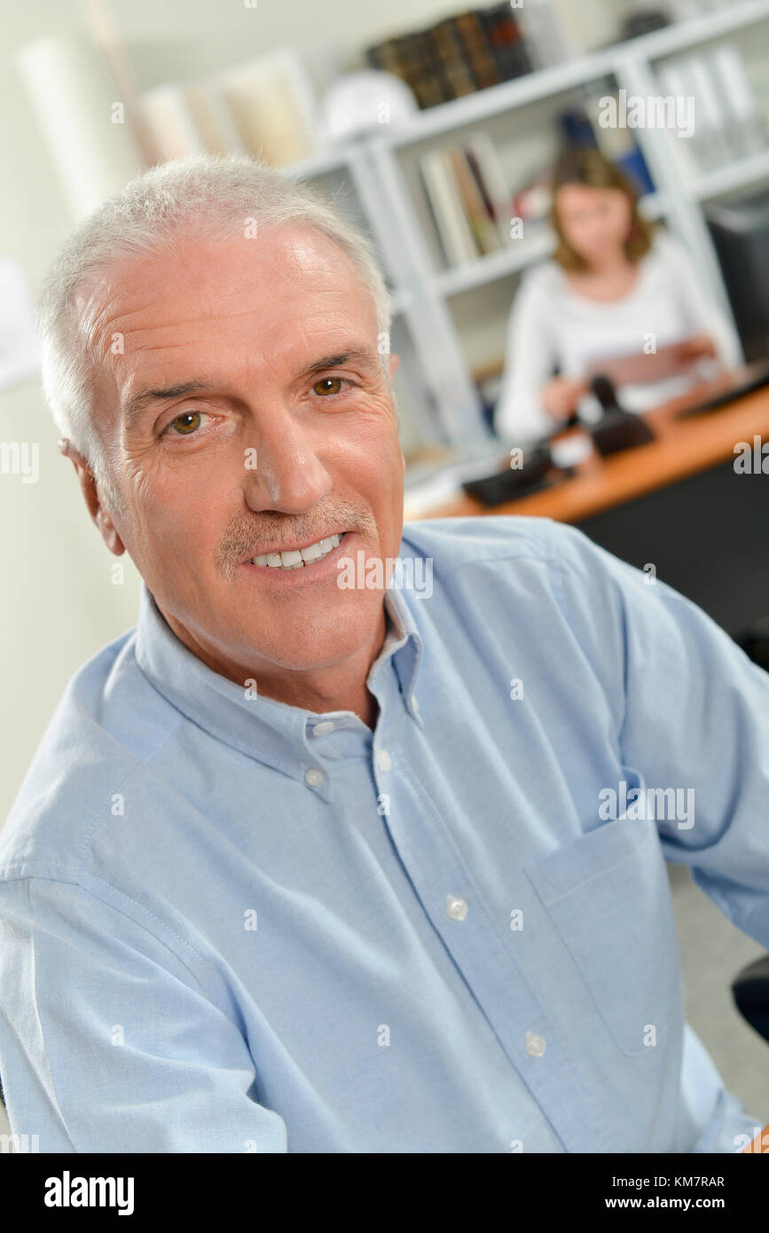 Portrait of an employee Stock Photo - Alamy