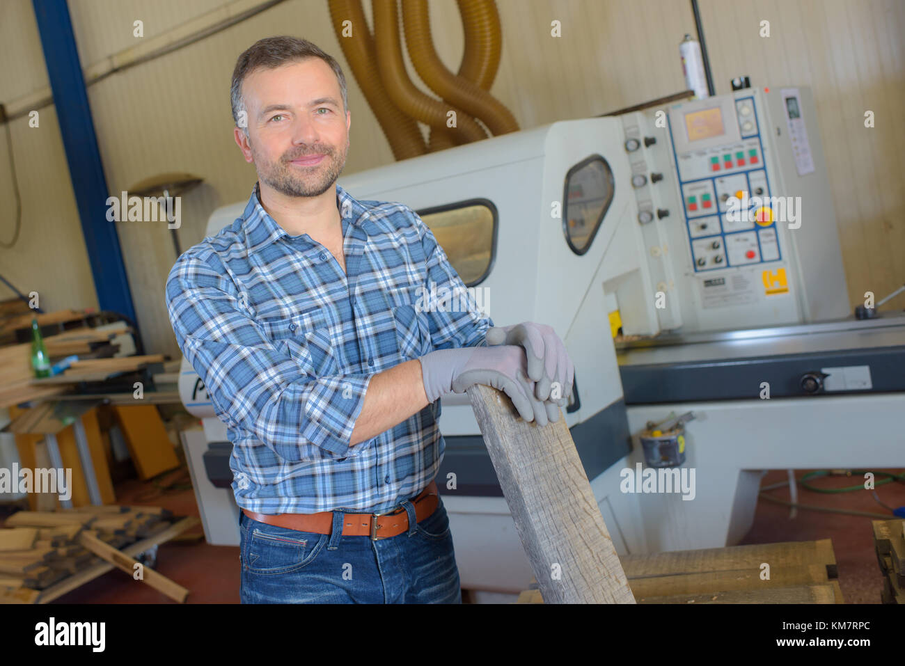 skilled worker posing Stock Photo - Alamy