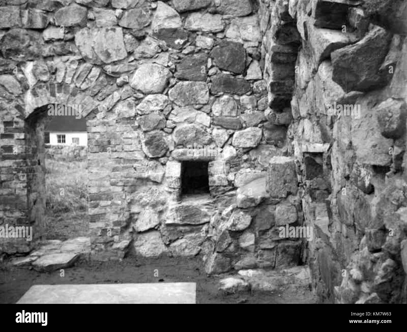 A historical representation of the Njurunda Church ruins, cataloged in ...