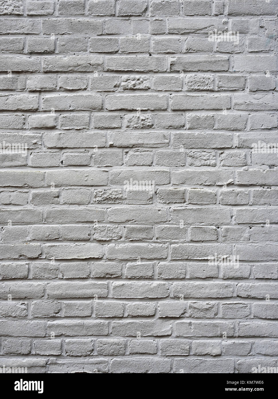 grey painted square part of brick wall Stock Photo - Alamy