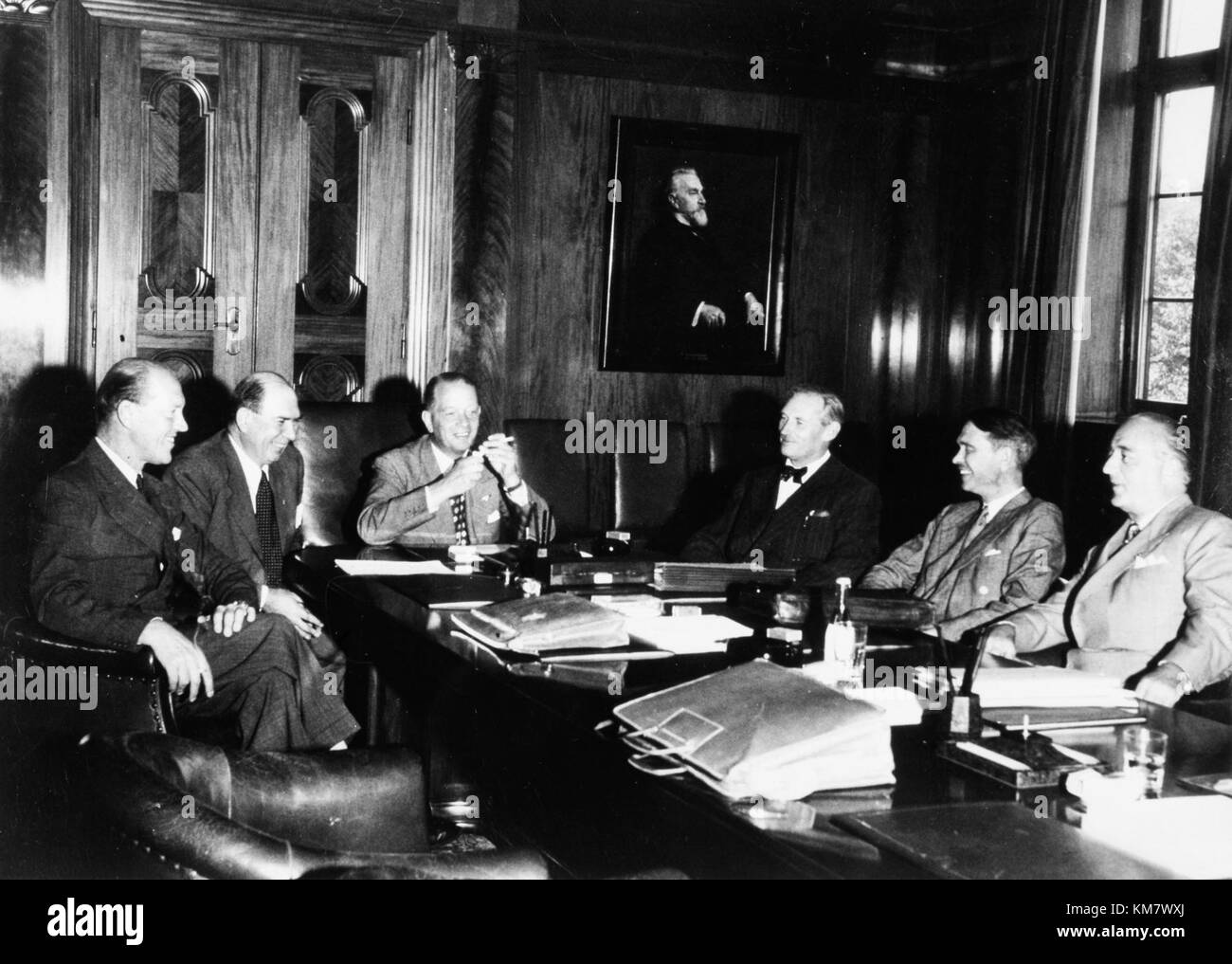 First meeting Black and White Stock Photos & Images - Alamy