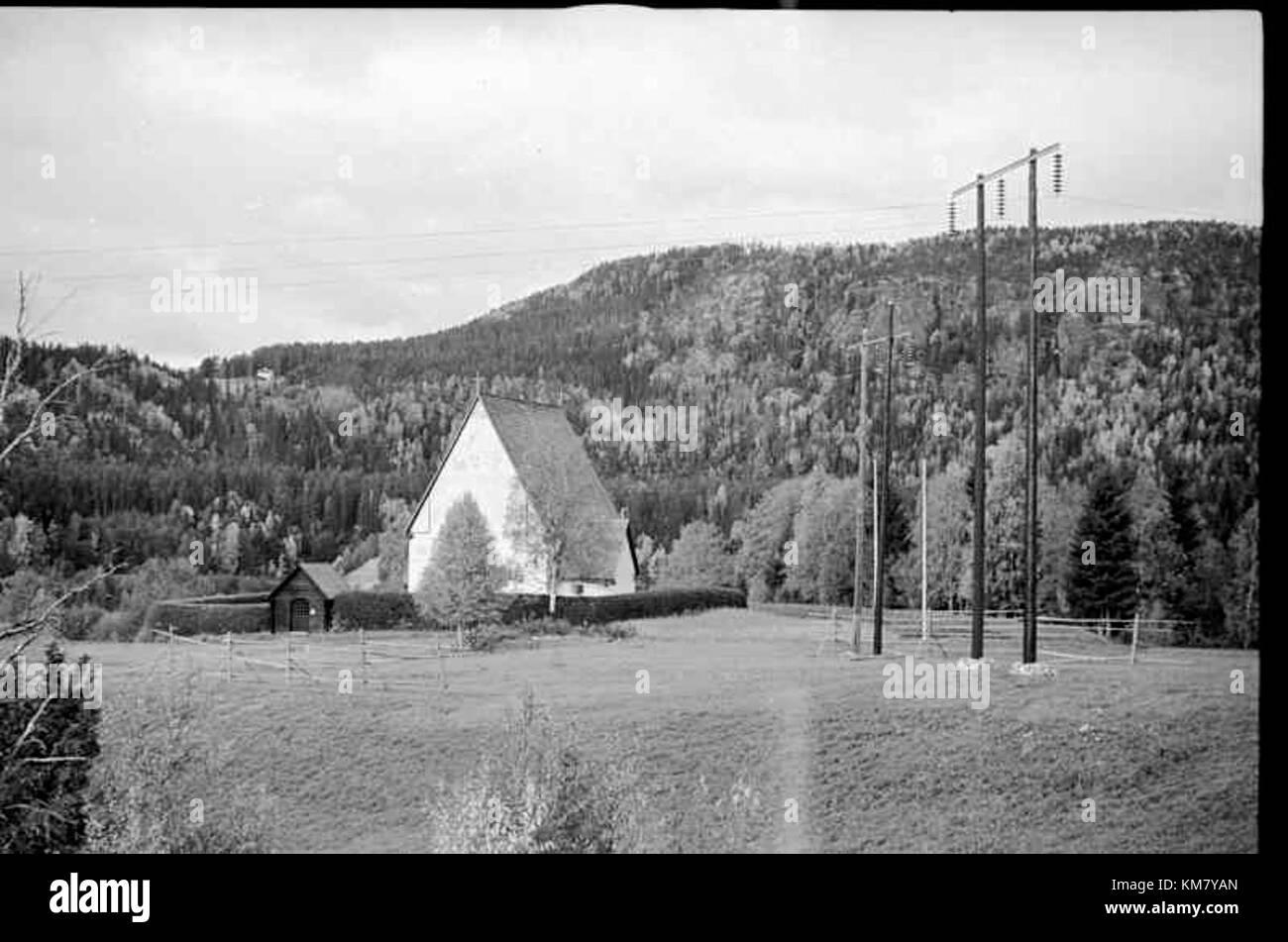 Lidens Gamla Church in Sweden is a preserved historical building with ...