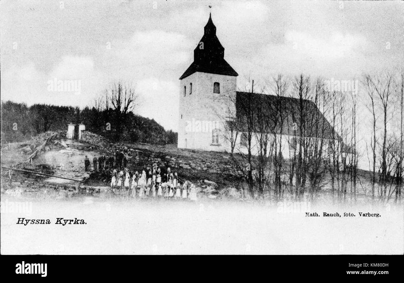 Hyssna gamla kyrka, located in Sweden, is a historical church with ...