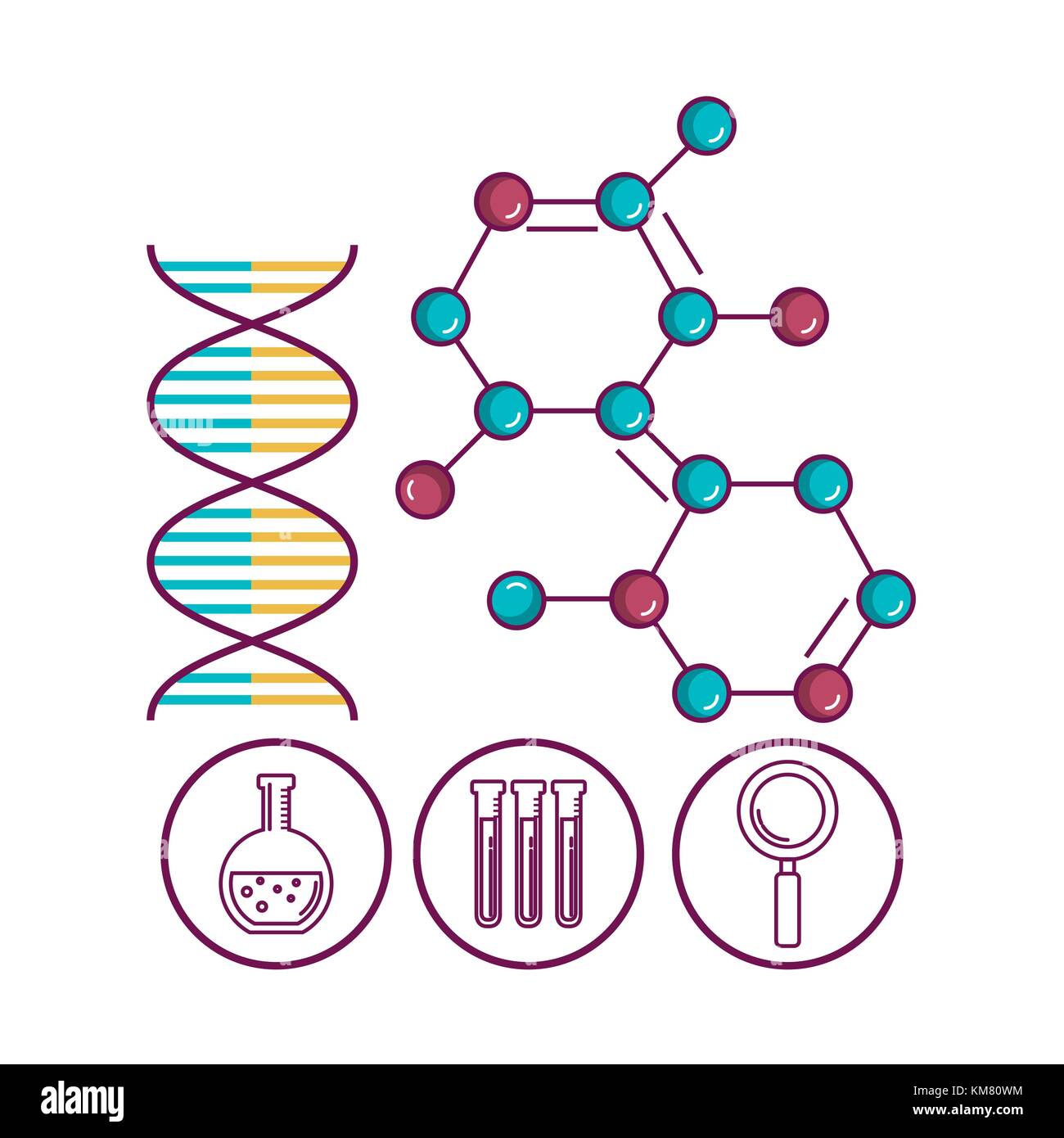 chemistry science poster icon vector illustration design Stock Vector ...