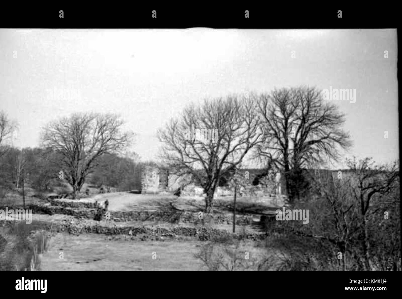 Photograph of the Rya Church Ruin, an archaeological site in Sweden ...